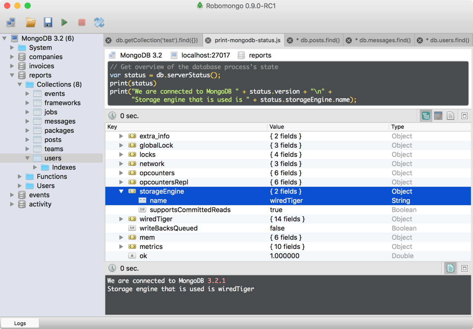 Robomongo 0.9.0 RC1 with full support for MongoDB 3.x – Studio 3T Community Edition Blog